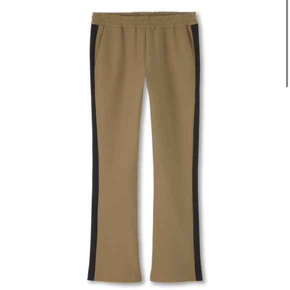 OTD | Pants | Stylish Tan Track Pants With Black Stripes | Poshmark